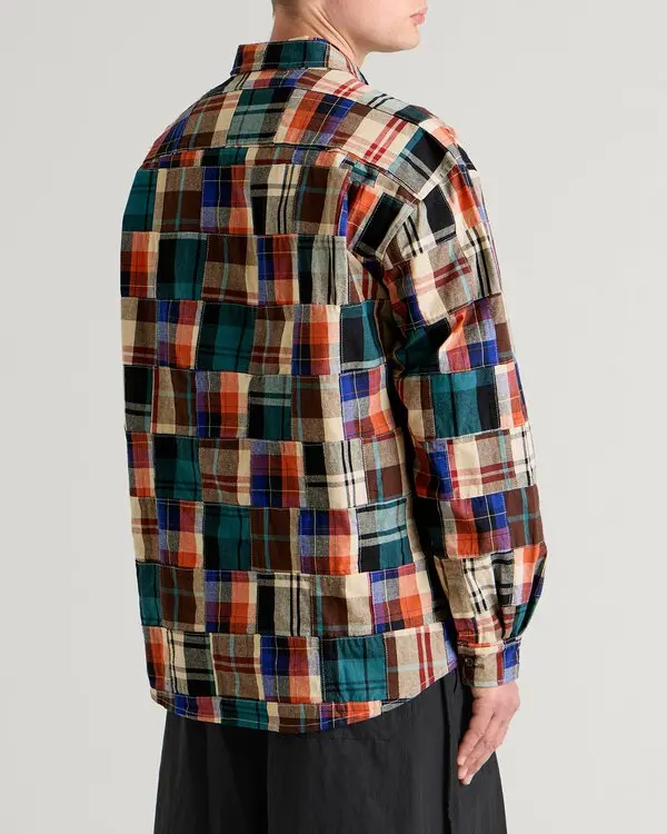 FRIZMWORKS Madras Patchwork Relaxed Shirt