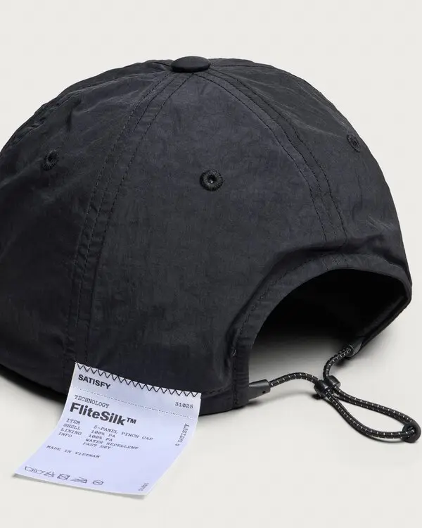 Satisfy Flitesilk Scorpion Logo 5 Panel Pinch Cap - Black