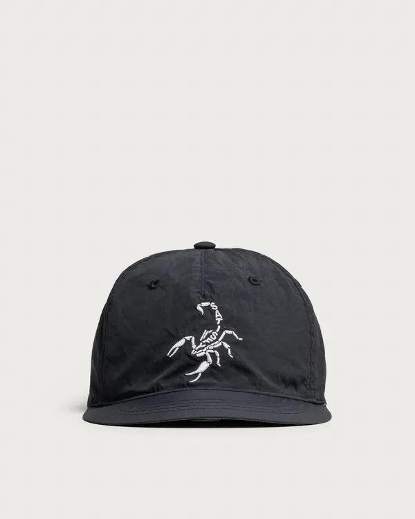 Satisfy Flitesilk Scorpion Logo 5 Panel Pinch Cap - Black