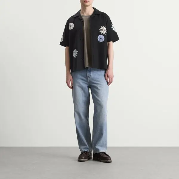 WAX LONDON Didcot Round Applique Vacation Shirt