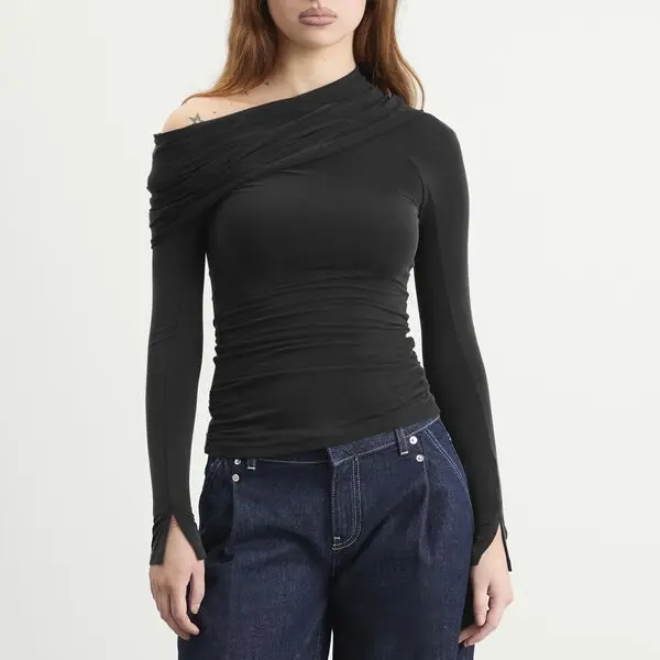 PEACHY DEN The Kylie Cold Shoulder Top
