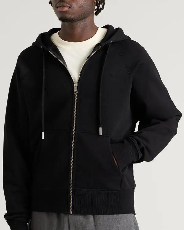 AMI Paris Adc Loopback Zip Hoodie