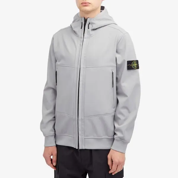 Stone Island Soft Shell-r Hooded Jacket
