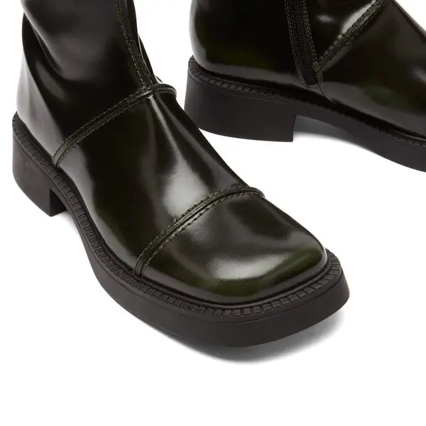 MIISTA Dahlia Khaki Black Ankle Boots