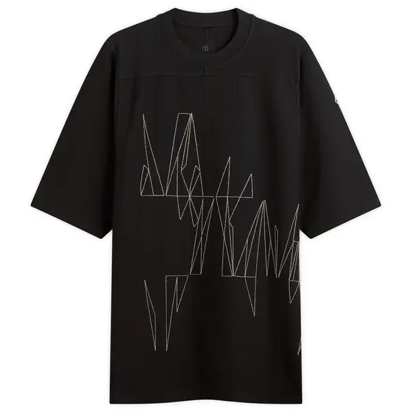 Rick Owens X Moncler Jumbo Shorts Sleeve T-shirt - Black