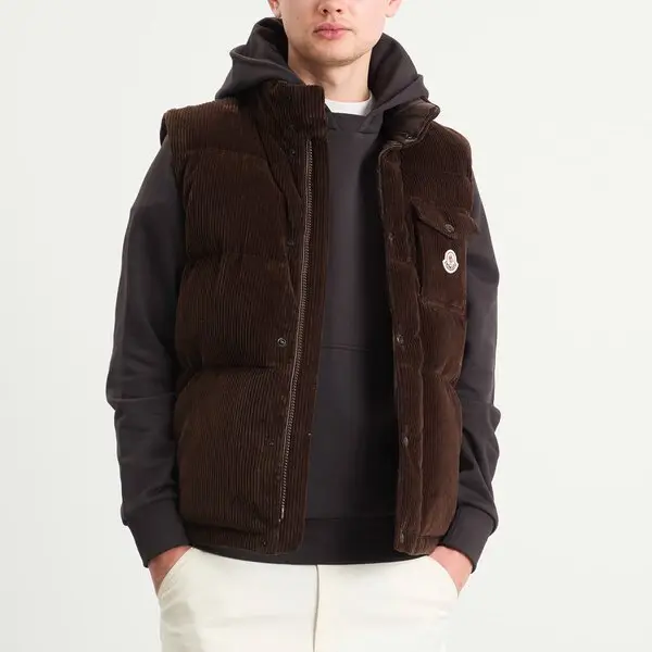 Moncler Agen Vest Maxi Corduroy Gilet Jacket