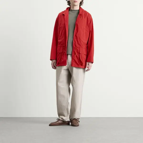 Auralee Cotton Lawn Hooded Blouson Jacket
