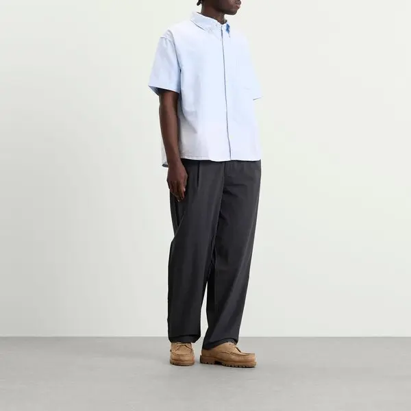 BRAM'S FRUIT Distressed Oxford Shortsleeve Shirt