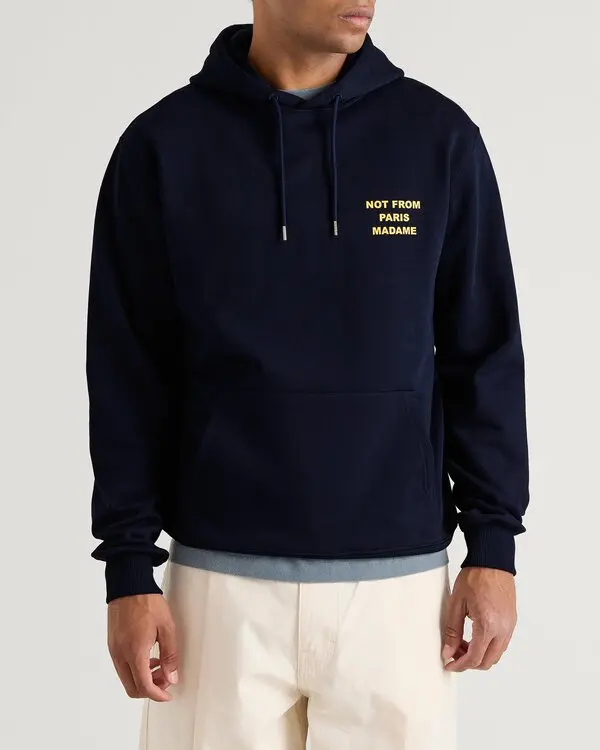 Drole De Monsieur Bold Slogan Hoodie