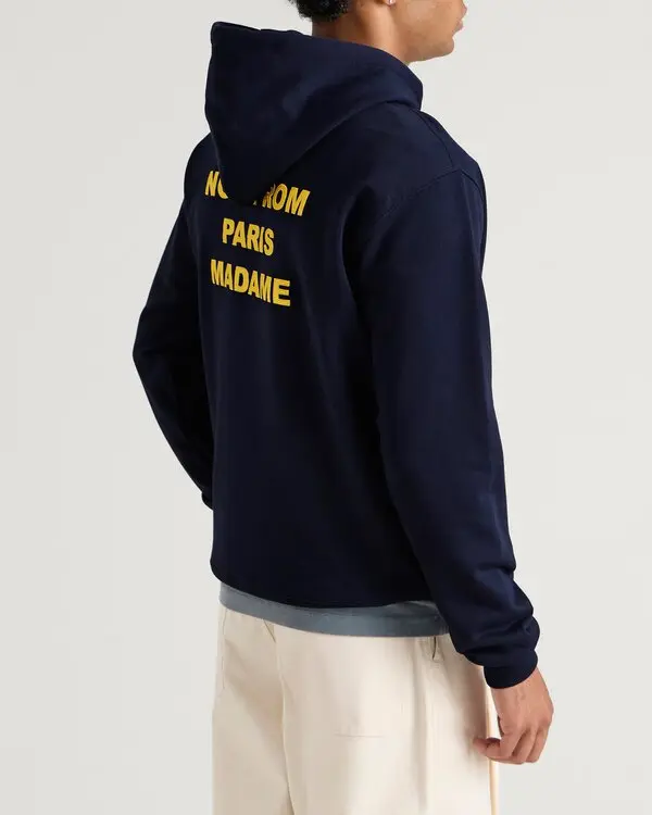 Drole De Monsieur Bold Slogan Hoodie