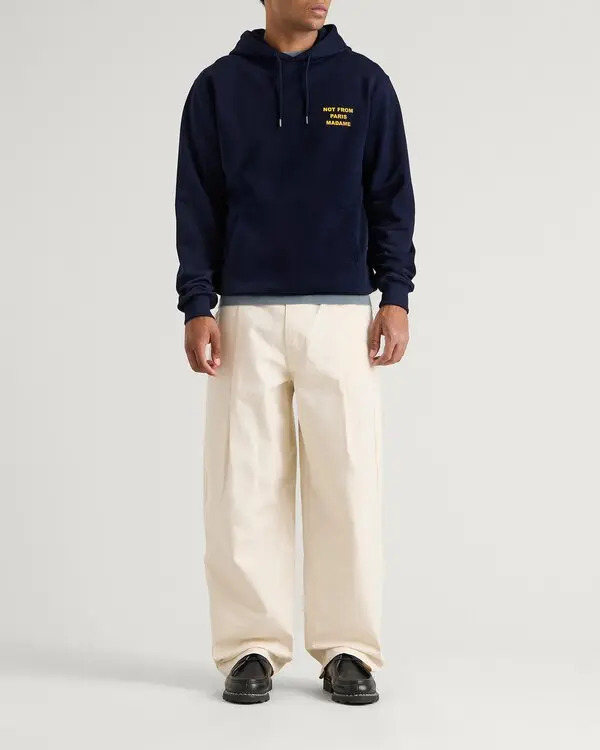 Drole De Monsieur Bold Slogan Hoodie