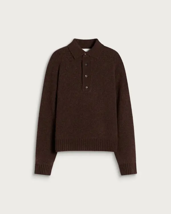 DANIEL SIMMONS Long Sleeve Knit Polo