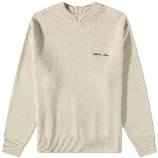 MKI MIYUKI ZOKU Mohair Blend Crew Knit Sweatshirt