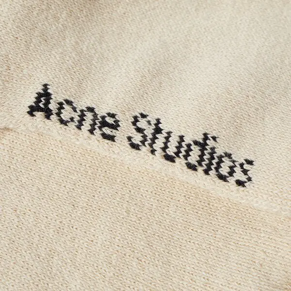 Acne Studios Zanye Face Sock - Ecru/black