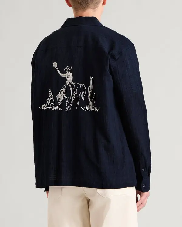 PALMES Western Camp Collar Shirt