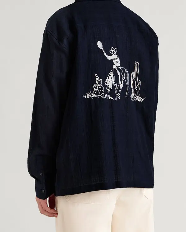 PALMES Western Camp Collar Shirt