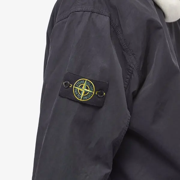 Stone Island Cupro Cotton Twill Bomber Jacket