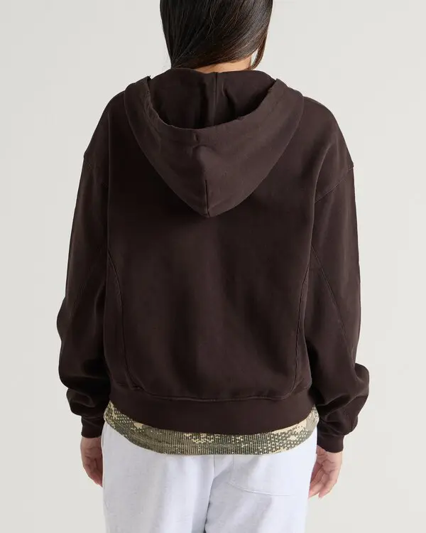 DIME Distressed Terry Zip Hoodie