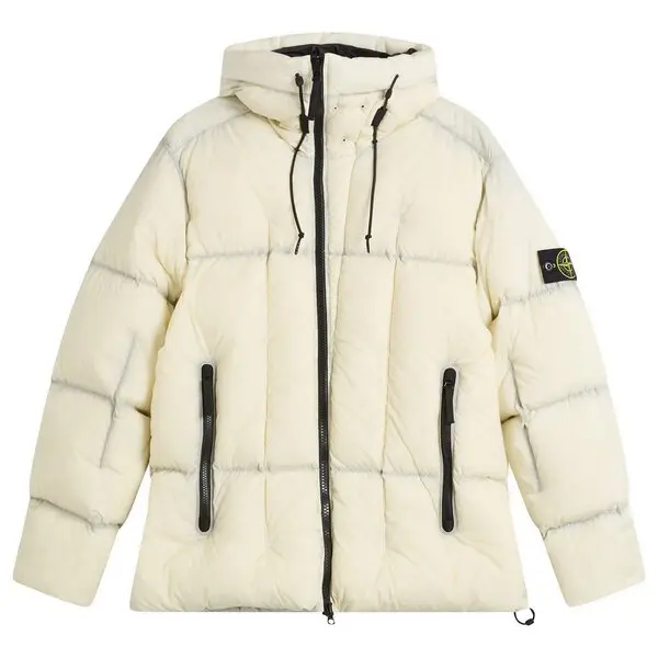 Stone Island Seam Faded Light Nylon Tela Down Jacket