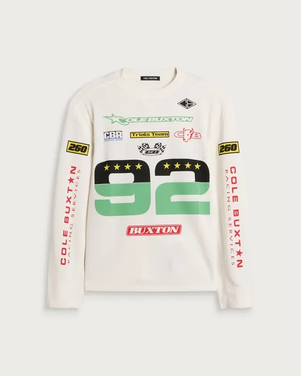 COLE BUXTON X Trials Mesh Long Sleeve - White
