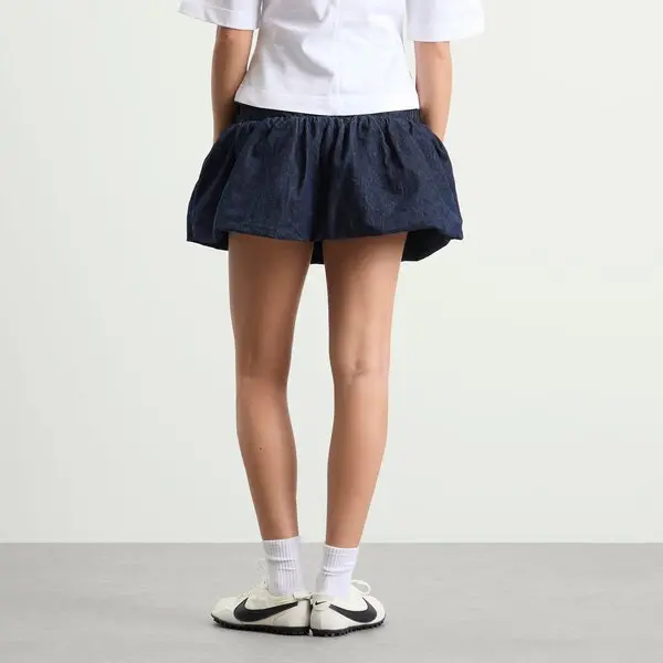 GANNI Denim Bubble Mini Skirt