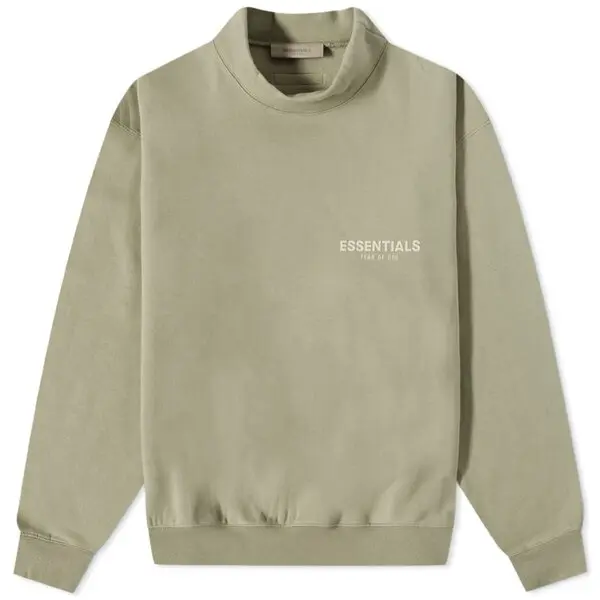 Fear Of God Logo Mock Neck Sweatshirt