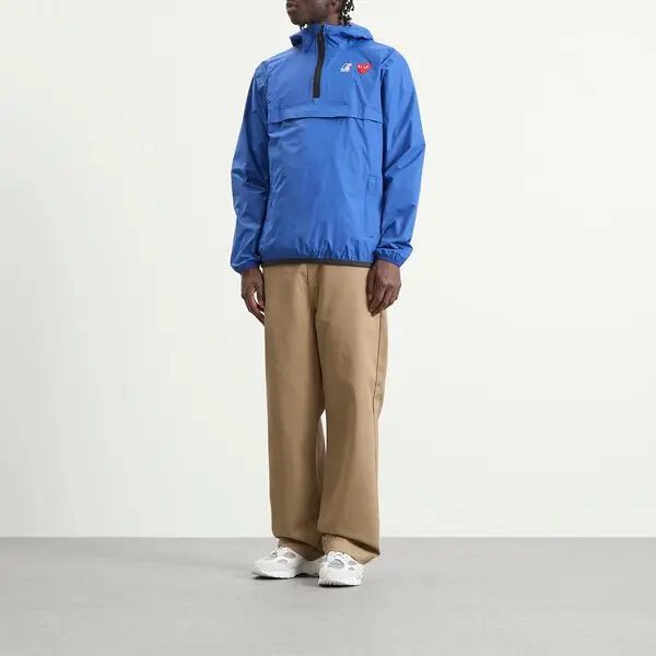 Play Comme Des Garcon X K-way Half Zip Packable Jacket