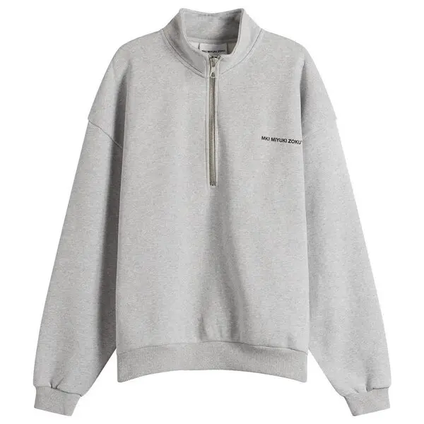 MKI MIYUKI ZOKU Uniform Quarter Zip Sweatshirt