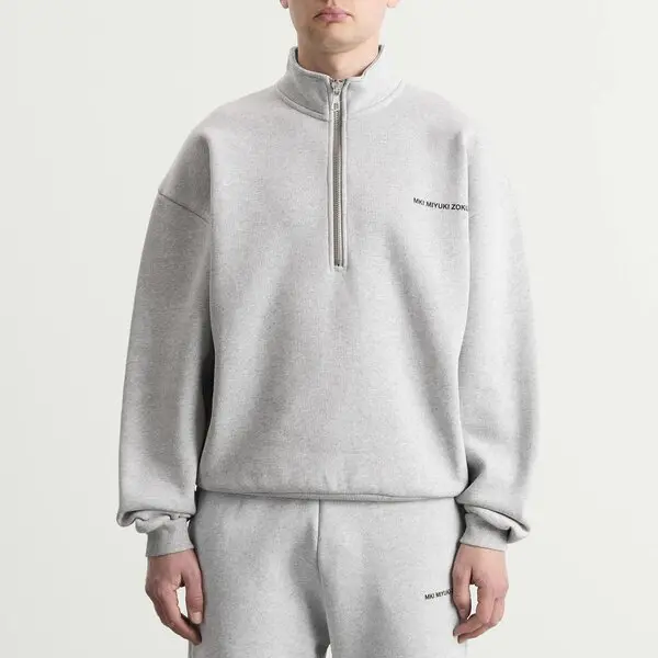 MKI MIYUKI ZOKU Uniform Quarter Zip Sweatshirt