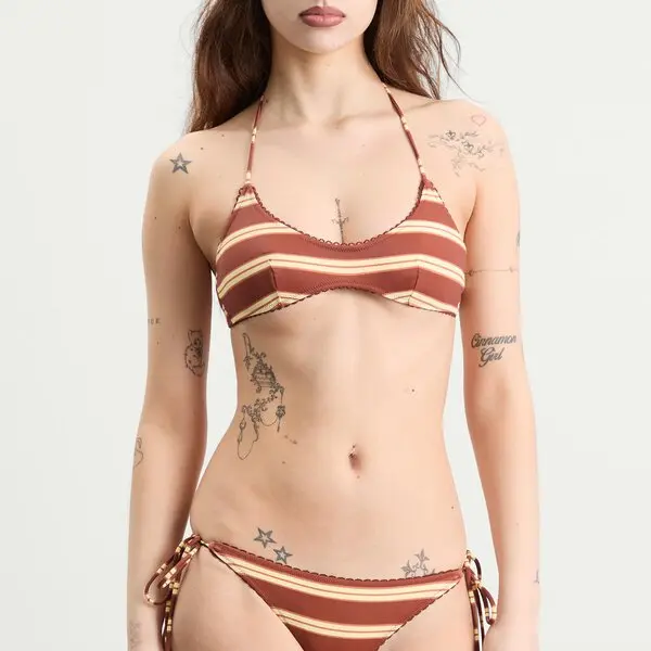 DAMSON MADDER Trudi Reversible Bikini Top | | Elastane/polyamide | End Clothing