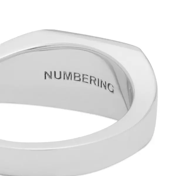 NUMBERING A13 Signet Ring - Silver
