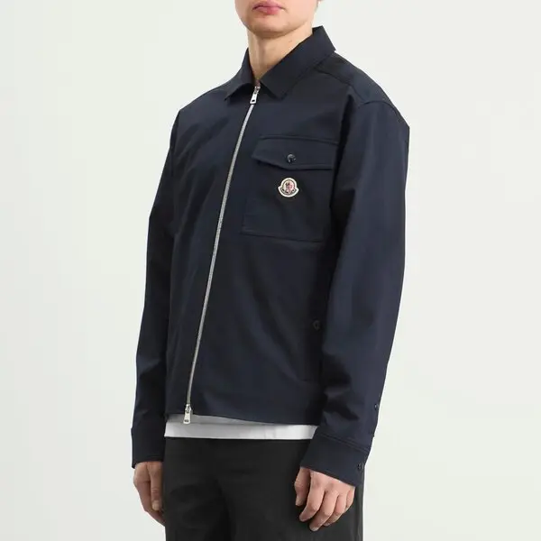 Moncler Gabardine Cotton Shirt Jacket
