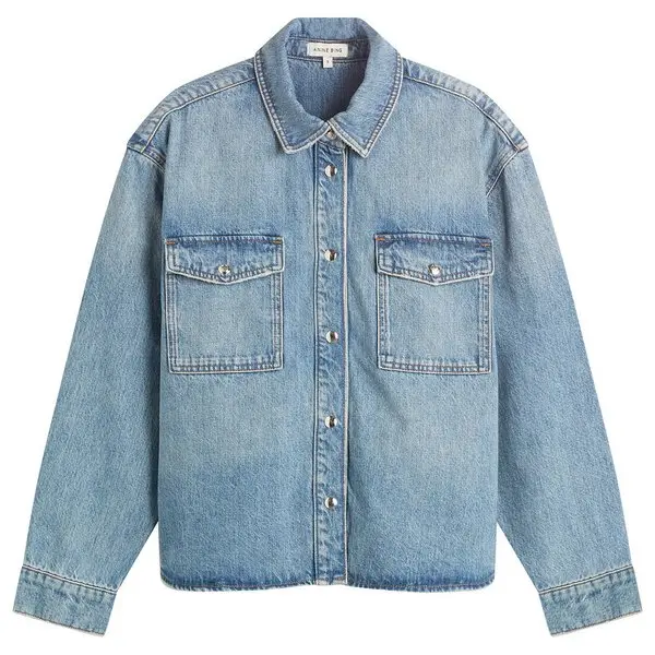 ANINE BING Paxton Shirt - Washed Blue