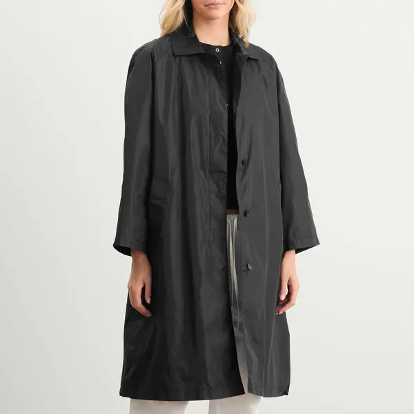 NOTHING WRITTEN Urban Nylon Trench Coat Jacket
