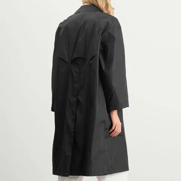 NOTHING WRITTEN Urban Nylon Trench Coat Jacket