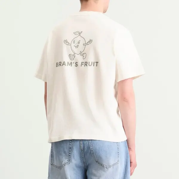 BRAM'S FRUIT Distressed Big Lemon Outline T-shirt