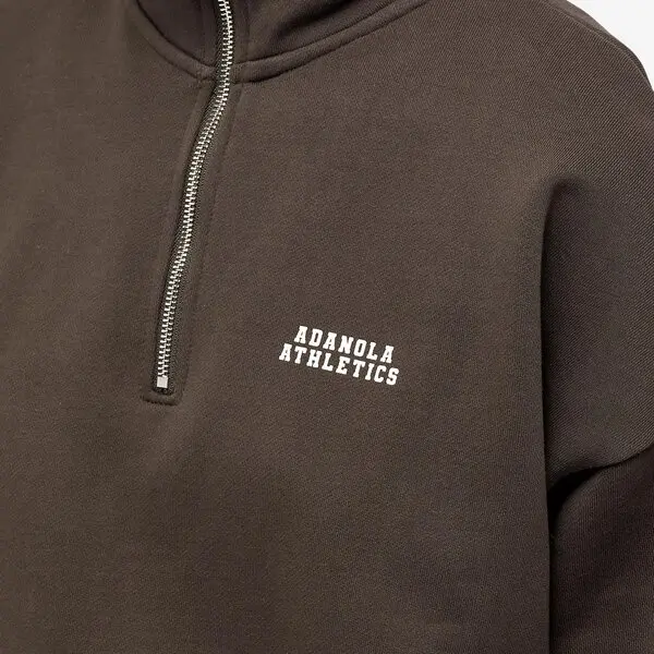 ADANOLA Oversized Funnel Neck Zip Sweatshirt