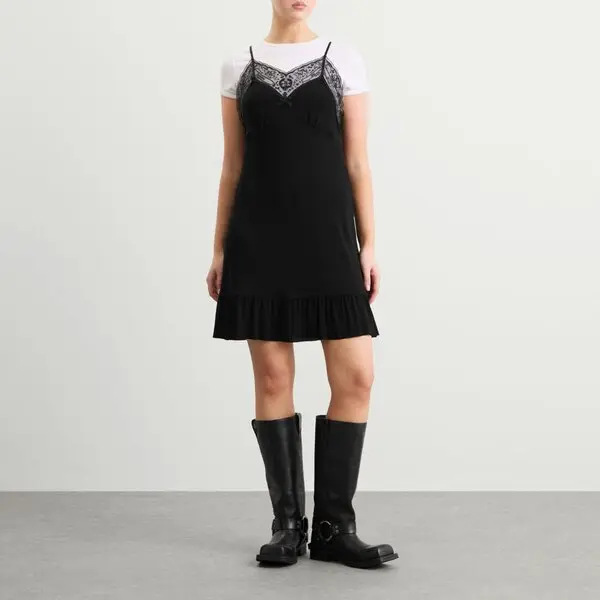 Acne Studios Dafne Crepe Slip Dress