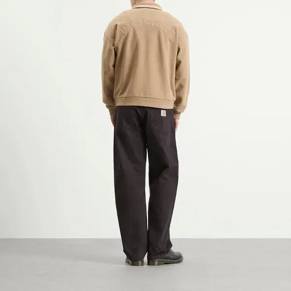 PLEASURES Drift Zip Long Sleeve Polo