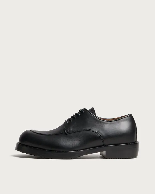 Dries Van Noten Leather Derby Shoes - Black