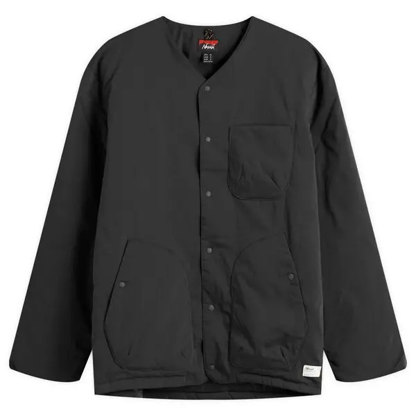 NANGA Hinoc Ripstop Inner Down Cardigan Jacket - Black