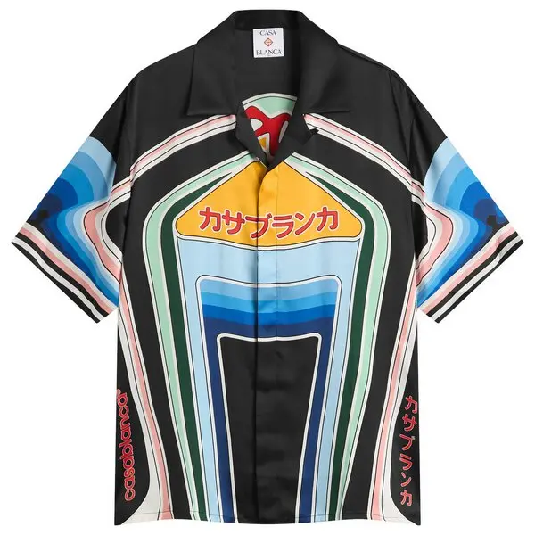 Casablanca Graphic Mountain Shorts Sleeve Shirt