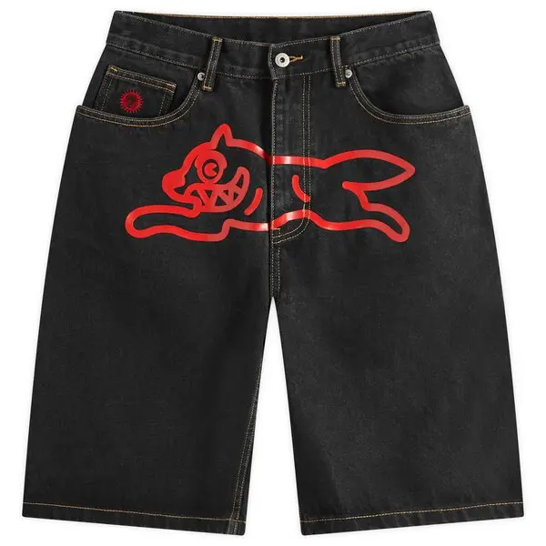 ICECREAM Running Dog Denim Shorts