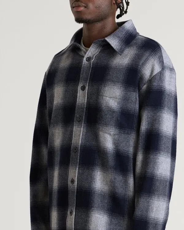 A.p.c. Malaury Check Wool Overshirt