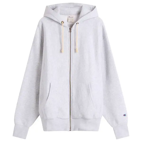 Champion Reverse Weave Fleece Zip Hoodie - Grey