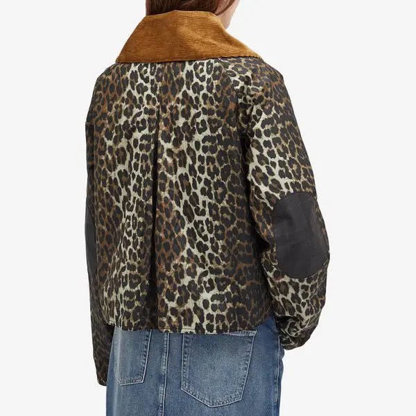 Barbour X Ganni Printed Wax Anorak Jacket