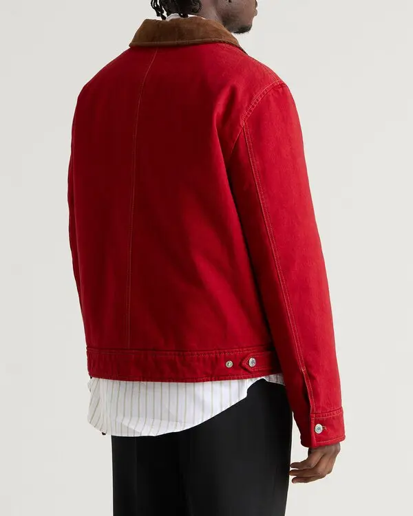 AMI Paris Cotton Twill Zipped Adc Jacket