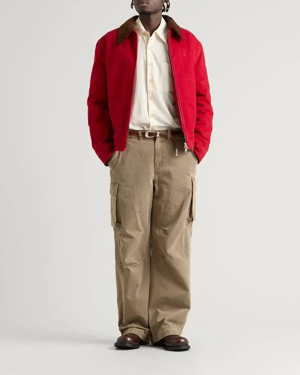 AMI Paris Cotton Twill Zipped Adc Jacket