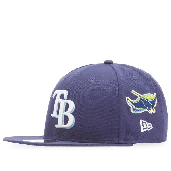 New Era Tampa Bay Rays Patch Embroidery 59fifty Cap - Navy