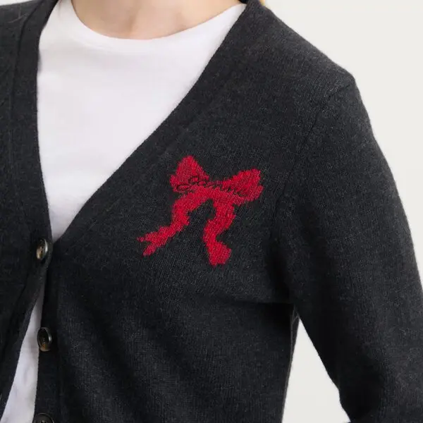 GANNI Graphic Wool Cardigan
